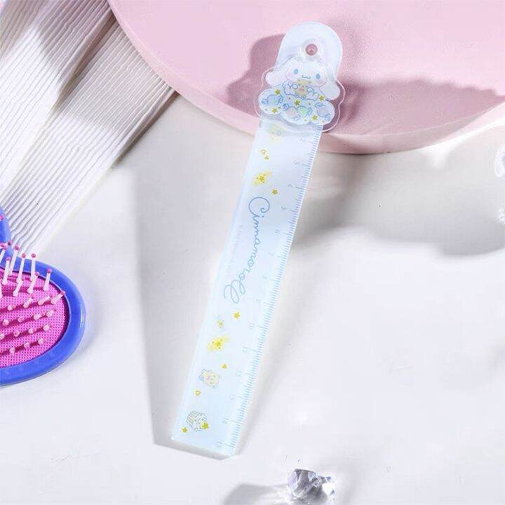Kawaii Sanrio My Melody Kuromi Cinnamoroll Ruler Cartoon Figure ...