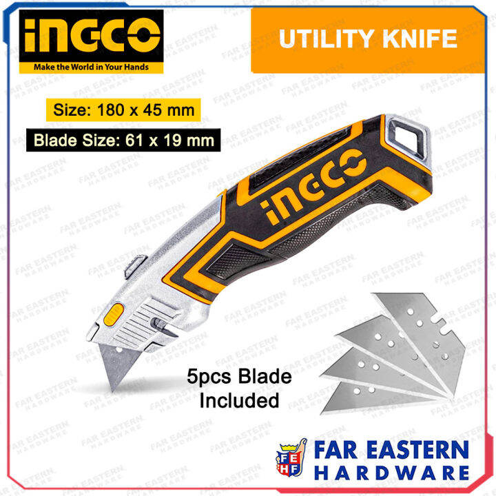 INGCO Utility Knife Cutter with Blade INHT | Lazada PH