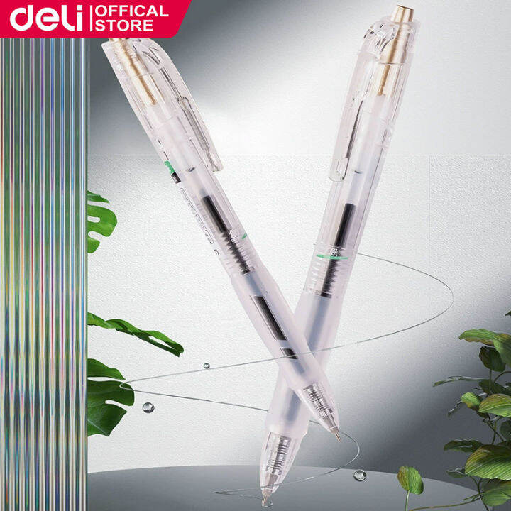 Deli SA130 quick-drying financial gel pen 0.35mm full needle tube ...