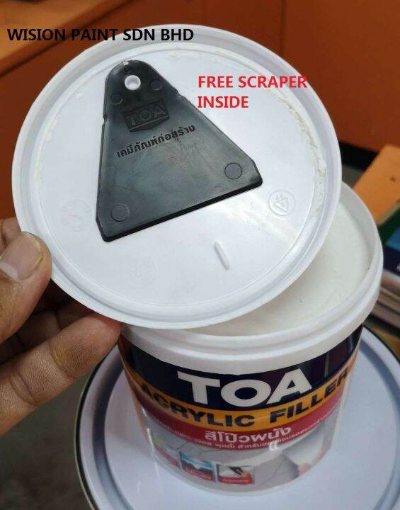 1kg TOA PAINT ACRYLIC FILLER INTERIOR AND EXTERIOR WALL FILLER ( 1KG ) | Lazada