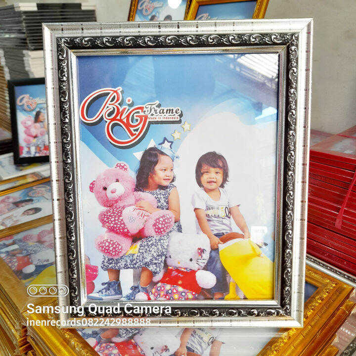 Bingkai 10R 20x25 SILVER UKIR bigframe | Lazada Indonesia