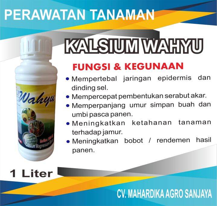 Wahyu Pupuk Kalsium Murni plus Magnesium dan Boron 1 Liter 1000ml ...
