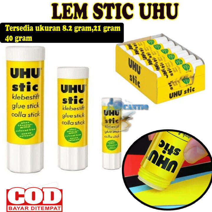 QCF UHU Stic Uhu Glue Stick Lem Uhu 8.2 gram / 21 gram / 40 gram Lem ...