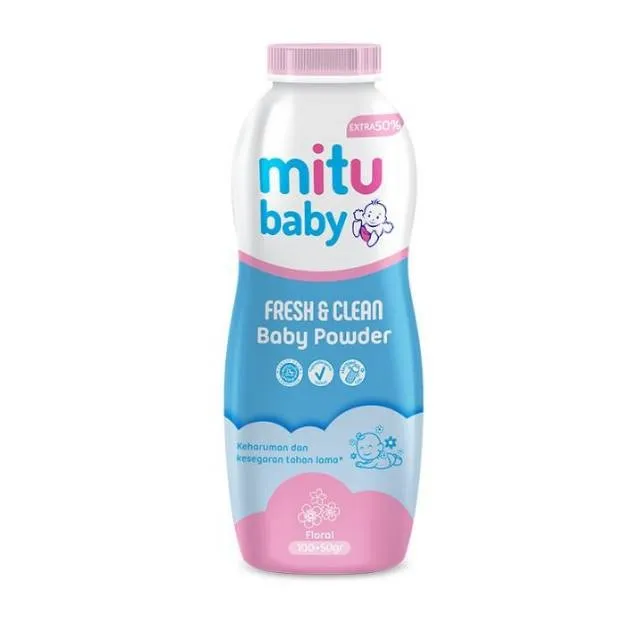 Mitu Baby Powder Floral 100gr+50gr - Bedak Bayi | Lazada Indonesia