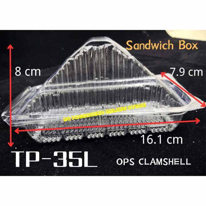 TOLI OPS Clamshell TP-35L Plastic Tray .Disposable Packaging Food Tray ...