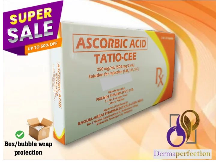 TATIO-CEE TATIO CEE VITAMIN C IV PER BOX FOR GLUTA DRIP OR PUSH MIX ...