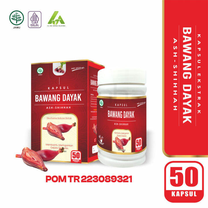 Ash Shihhah Kapsul Ekstrak Bawang Dayak BPOM Obat Herbal Diabetes ...