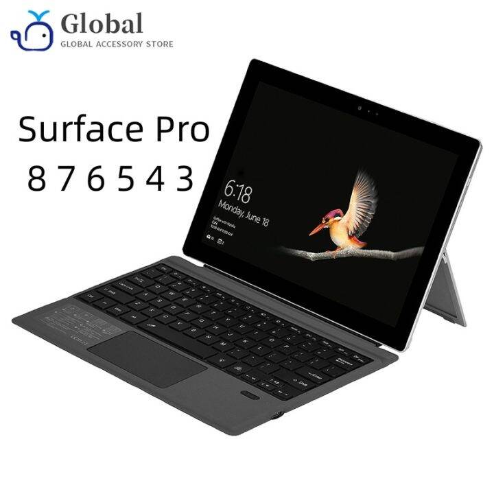 คีย์บอร์ด5.0บลูทูธไร้สายสำหรับ Surface Pro Go 8 Pro 9 /Pro X/pro 7 Plus/Pro 6 /Pro 5 /Pro 4 /Pro ...