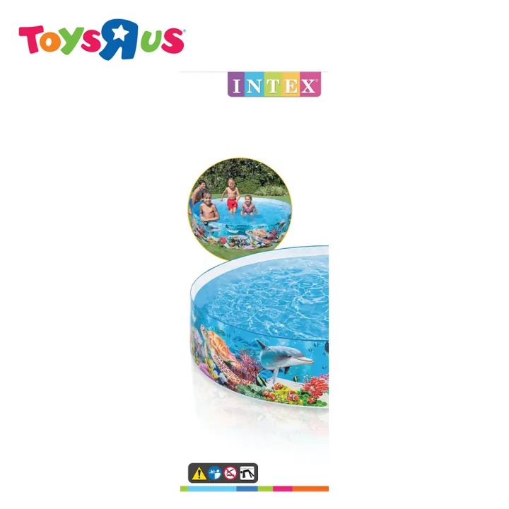 Intex Deep Blue Sea Snap Set Pool 2.44m x 46cm, Ages 3+ | Lazada PH