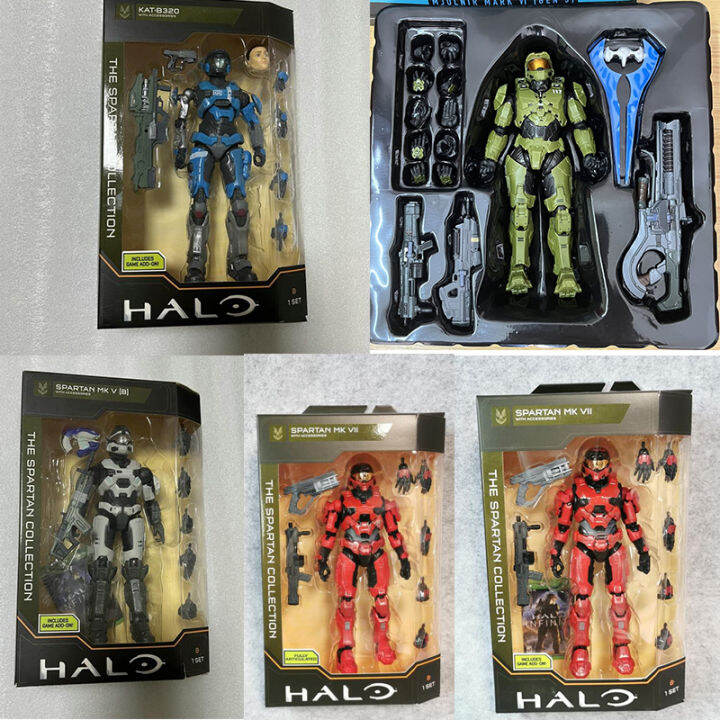 Halo Jazwares Master Chief Figure Infinite Mjolnir MK VI Spartan MK VII ...
