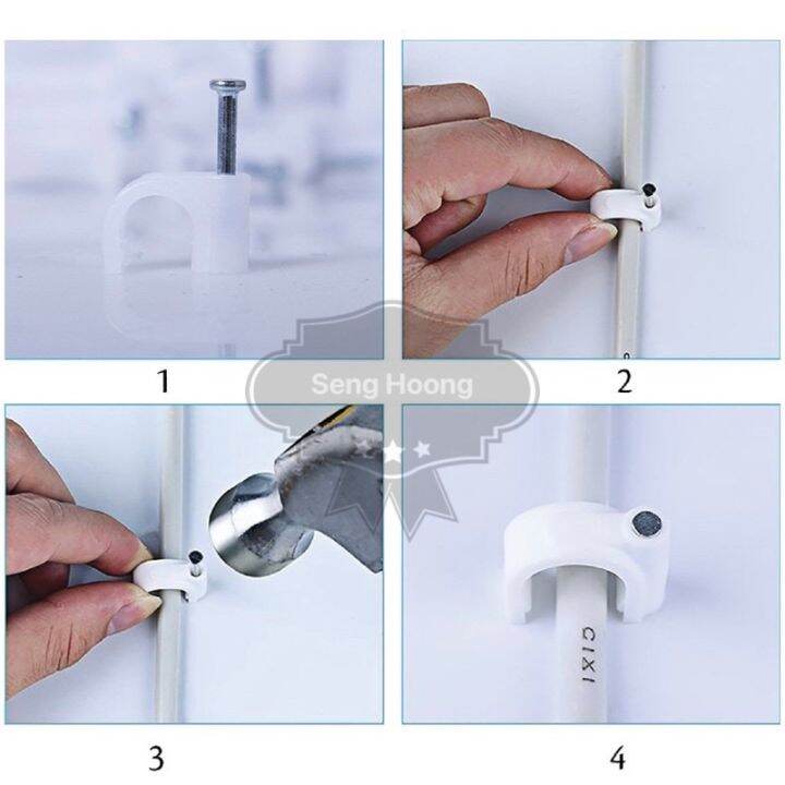 22mm~25mm~26mm~35mm OK-IN~Sum Cable Clip Wall Wire Clip Paku Wiring ...