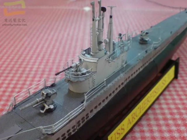 USS Archrfish Submarine Military Model 3D Paper Model Warship ...