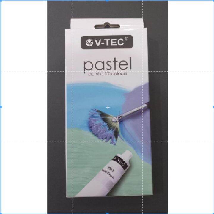 Cat Acrylic 12 Warna VTEC PASTEL / acrylic / v-tec / cat acrylic vtec ...