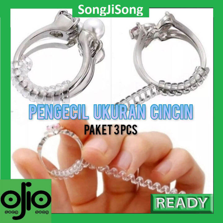 Ojio Isi 3 Pengecil Ukuran Cincin pengganjal Spiral ring High Quality ...