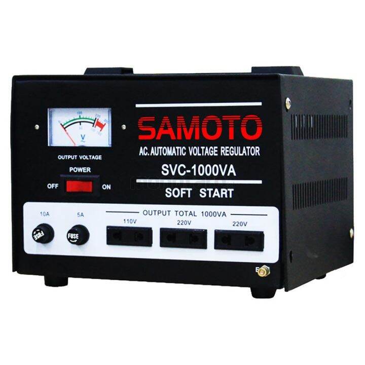 Stabilizer Single Phase SAMOTO 1000 VA Original | Lazada Indonesia