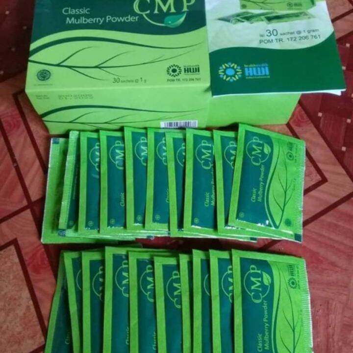 CMP HWI Terbuat Dari Daun Mulberry Powder (Di jual ecer 8 sachet ...