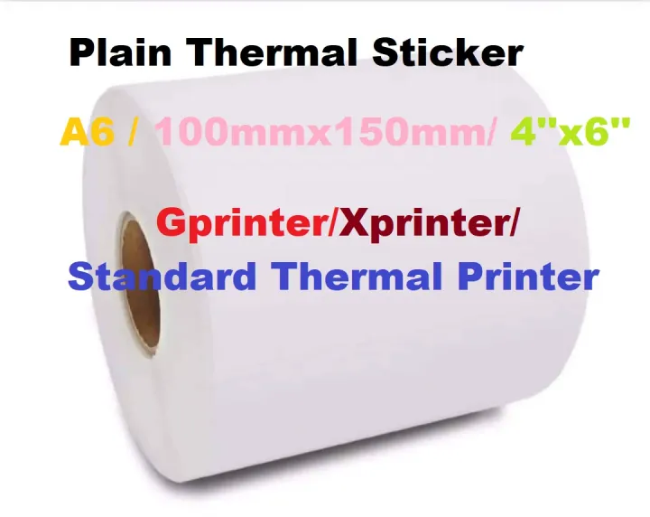 A6 THERMAL STICKER ROLL 500 SHEETS | Lazada PH
