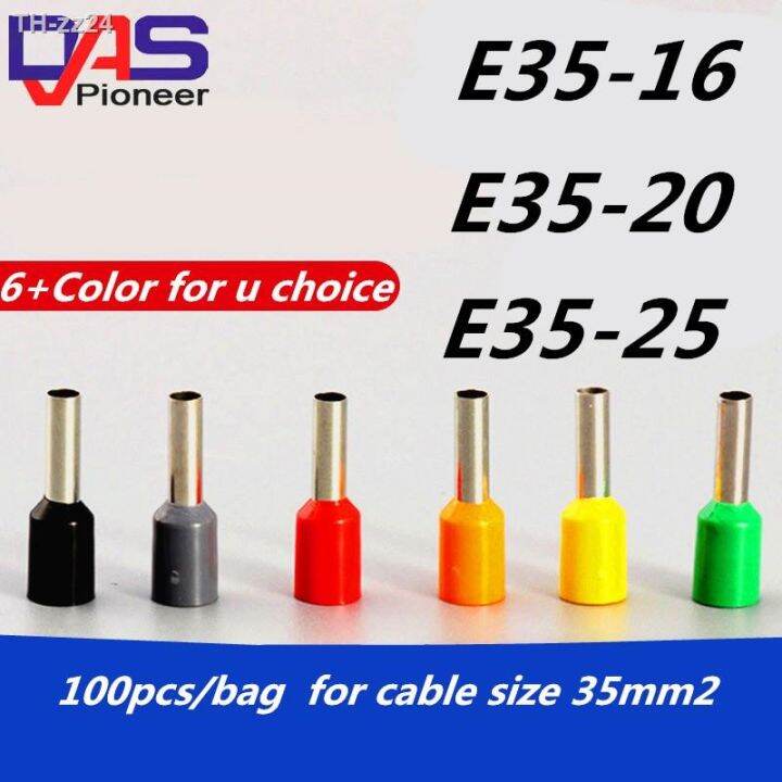 E35-20 Wire Crimping Copper Terminal 2AWG 35mm2 Cable Connector ...