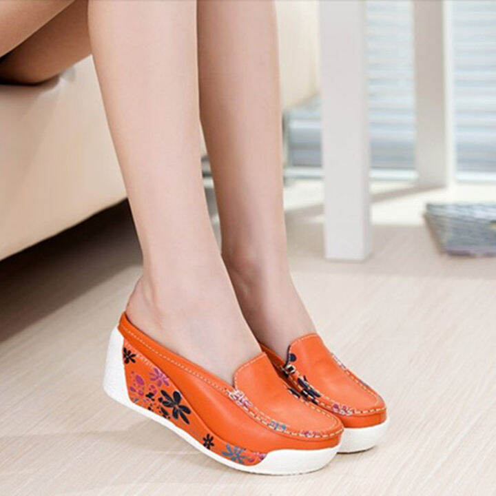 CDFHWUN Women Closed-Toe Wedges Platform Sandals High Heels Shoes ...