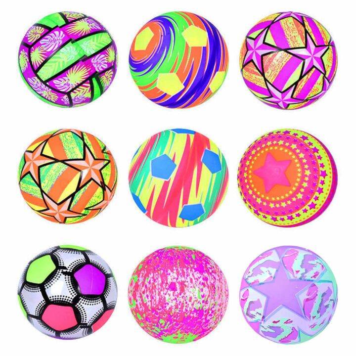 Glow Up Ball Kick Bouncy Ball Sports Soccer Football Easy Inflate Color ...