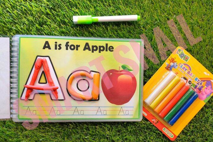 3in1 Alphabet Playdough Mats, Flashcards & Tracing | Lazada PH