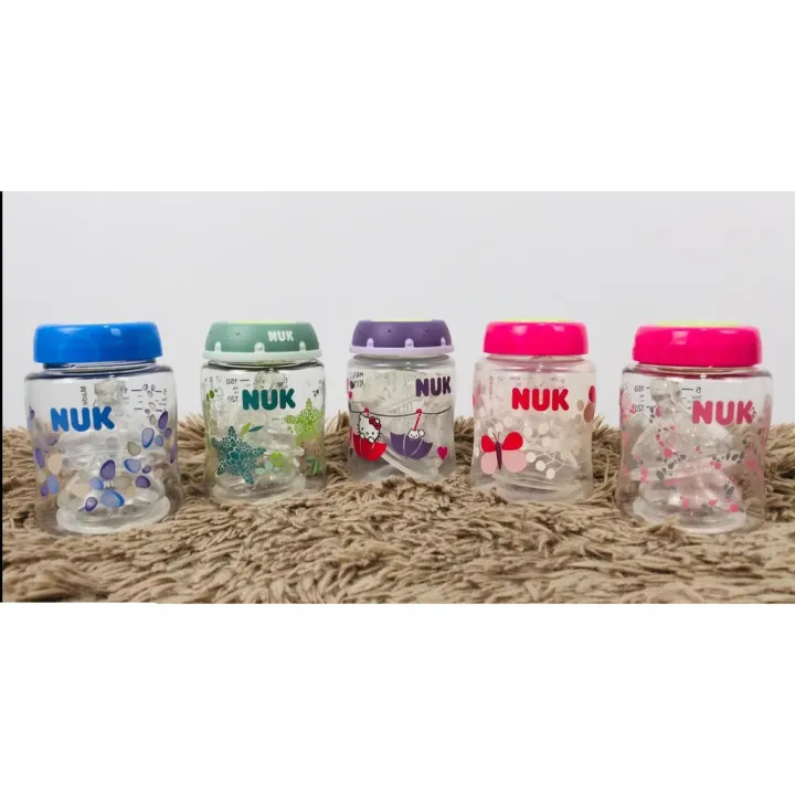 Nuk baby bottle green turtle and blue shapes (150ml) with 2 pcs teat ...