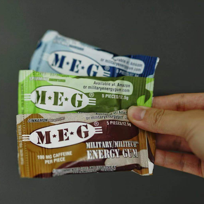 American Meg Military Caffeine Chewing Gum Refreshing And Refreshing ...