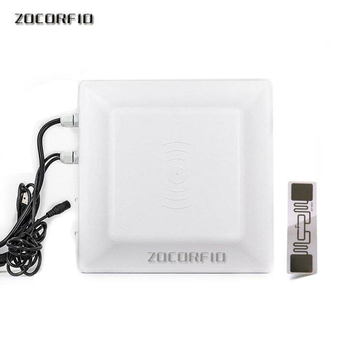 Integrative UHF RFID Card Reader 6M Long Range 8Dbi Antenna RS232/RS485/WG26 100 Cards Optional ...