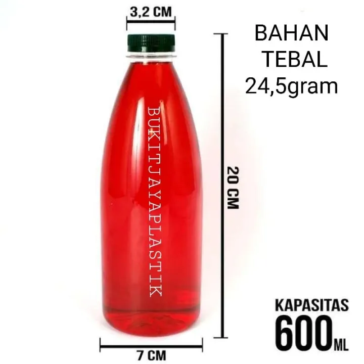 Botol Plastik Minuman Cantik 600 ml / isi 10 pcs | Lazada Indonesia