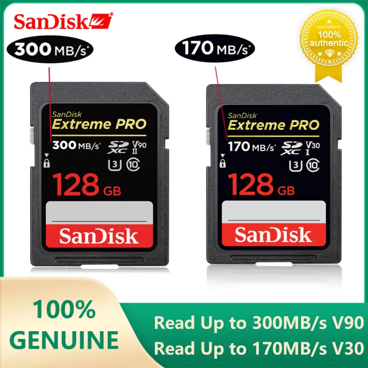 SanDisk Extreme PRO SD Memory Card SDH SDXC UHS-II UHS-I Cards C10 U3 ...
