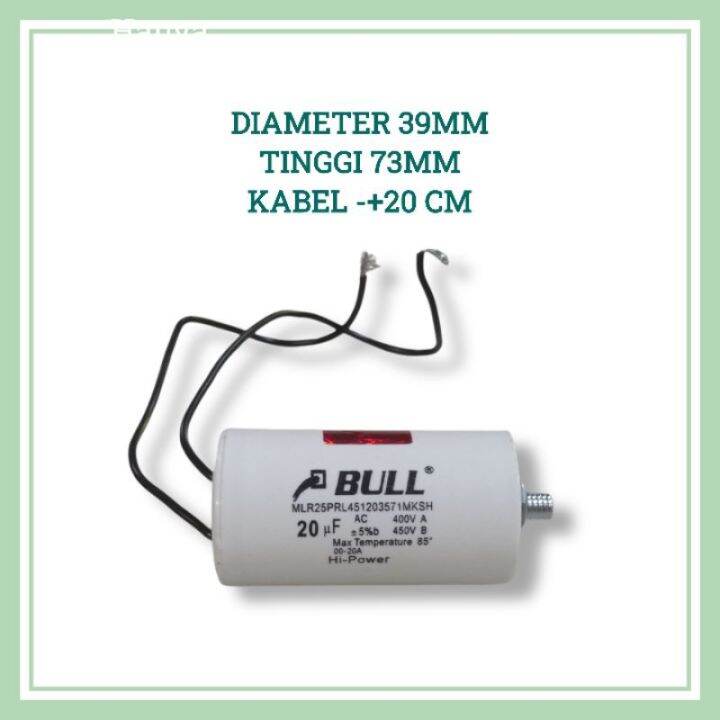 Kapasitor 20 MF CAPASITOR KOMPRESOR OILES BULL | Lazada Indonesia
