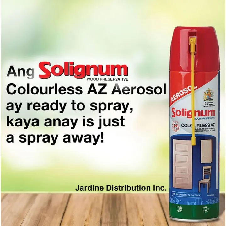 Solignum Aerosol Wood Preservative Termite Anay/ Bukbok Killer Spray ...