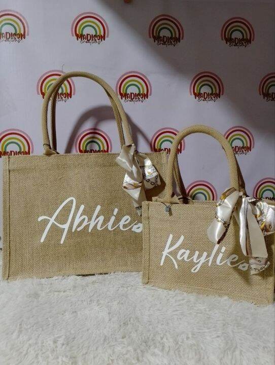 Personalized Abaca Tote bag QUALITY MATERIAL for Mother and Daughter ...