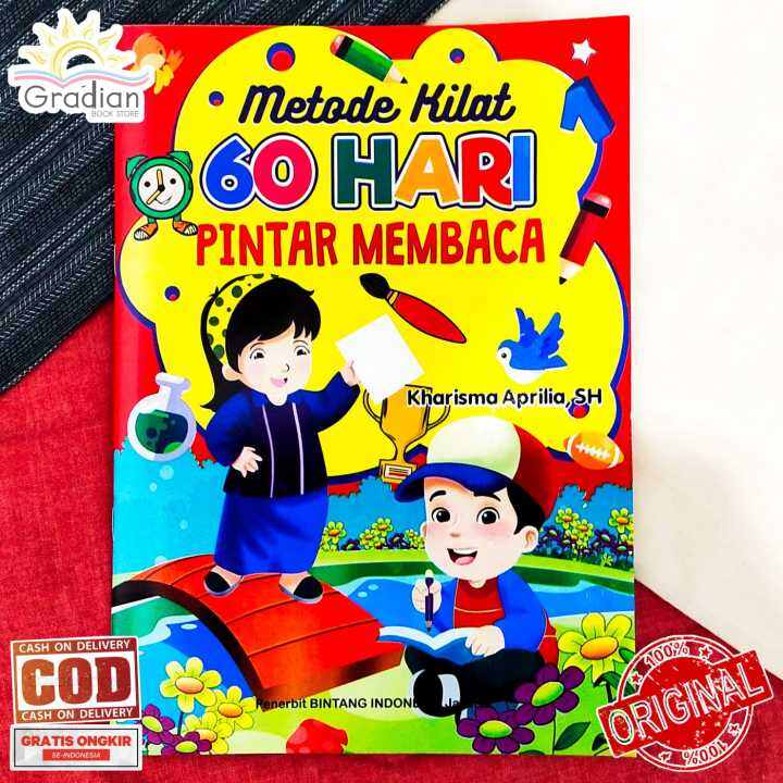 BUKU BELAJAR MEMBACA ANAK TK & PAUD - Metode Kilat 60 Hari Pintar Membaca | Lazada Indonesia