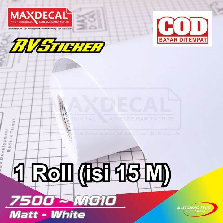 ROLL, Skotlet Putih Doft Maxdecal 1 roll isi 15 meter, Sticker motor/mobil | Lazada Indonesia