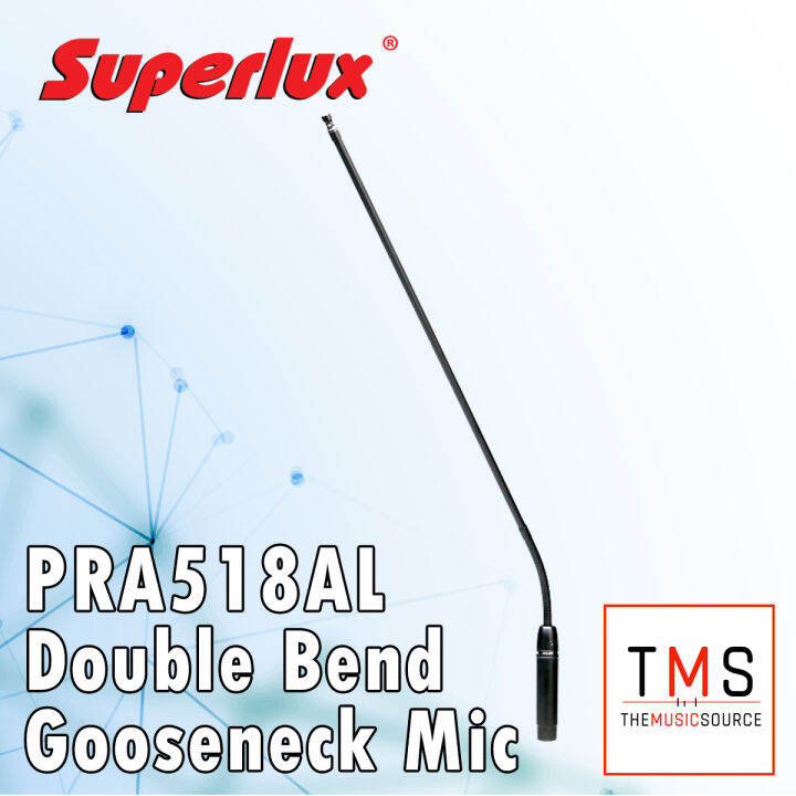 Superlux PRA518AL 24" Double Bend Gooseneck Mic | Lazada PH