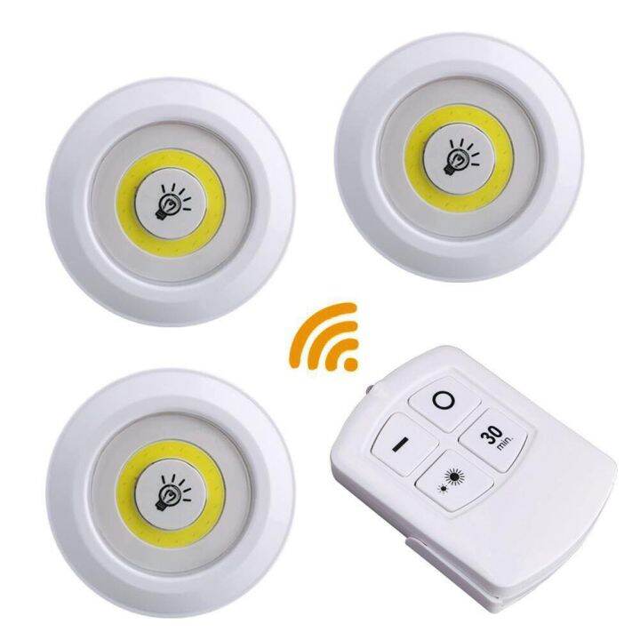 MekenePH Led light with remote control set of 3 Emergency wall light ...
