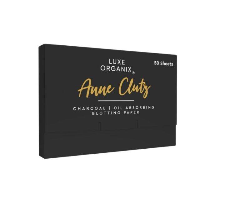 Luxe Organix x Anne Clutz Charcoal Blotting Paper Refill 50 Sheets ...