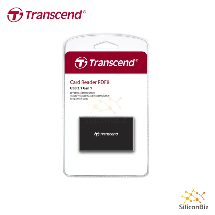 Transcend Card Reader (TS-RDF8K2) USB 3.1 Gen 1 Type A Spport UHS-I รับ ...