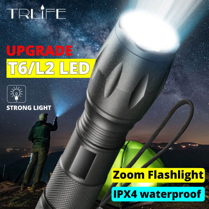 Tactical Flashlight Taclight Rechargeable Flashlights Complete Set with ...