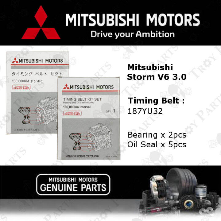 Mitsubishi 100K Timing Belt Kit Set for Pajero Storm L200 V6 3.0 Petrol Delica Challenger 6G72 ...
