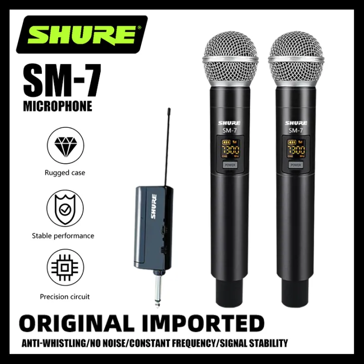 SHURE SM7 UHF dual-band microphone, adjustable frequency, new frequency ...
