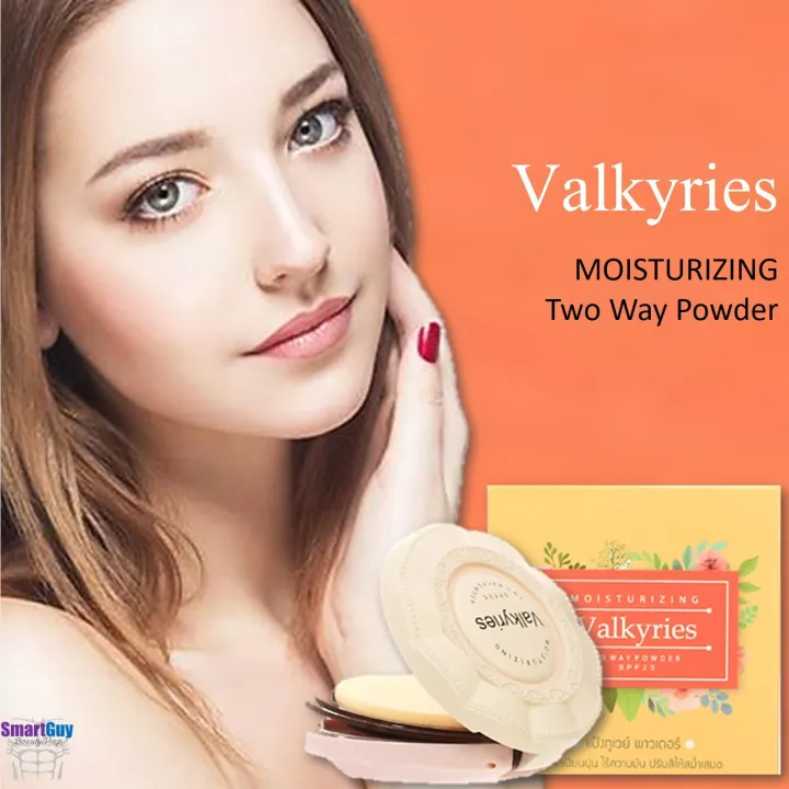 Valkyries Moisturizing Two Way Powder 12g. แป้งพัฟเกาหลีเนื้อละเอียด ...