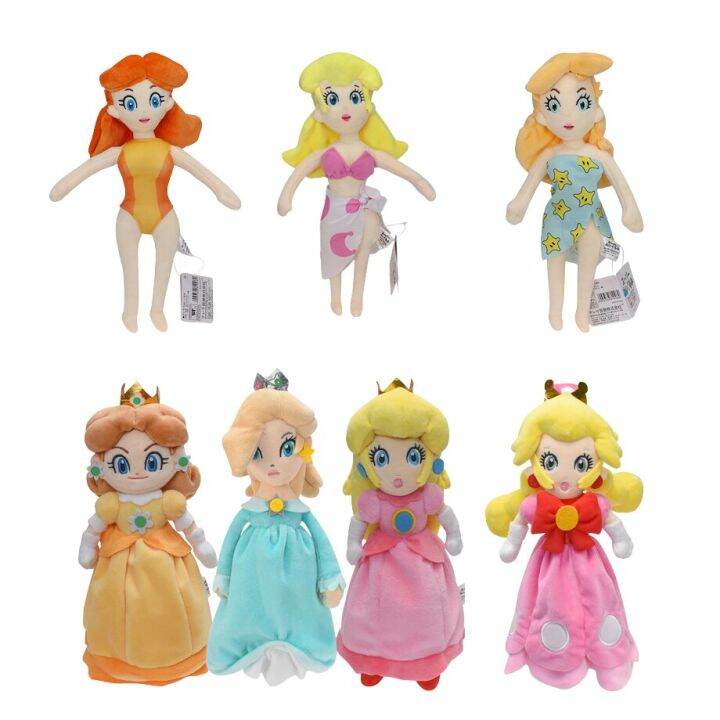 New Mario Bros Plush Toy Swimwear Princess Daisy Peach Rosalina Stuffed ...