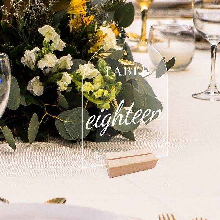 Polygonal Acrylic Table Card Wedding Table Number Card Table Card ...
