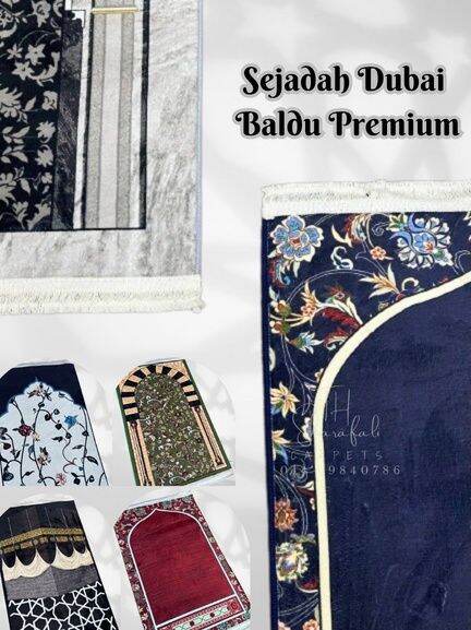 Sejadah Lembut Dubai Baldu Premium Eksklusif Anti Slip Harga Borong New ...