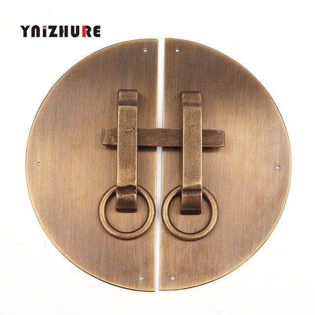 16cm Patterns Copper Solid Circular Piece With Chinese Furniture Brass ...