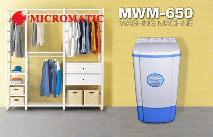 MICROMATIC Single Tub Washing Machine 6.5KG MWM-650 | Lazada PH