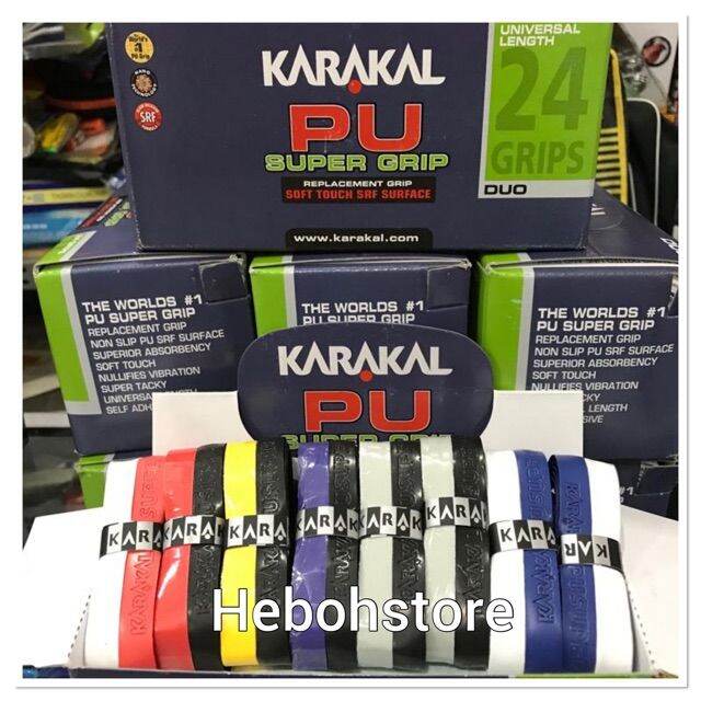 Grip pegangan Raket karet lipat tebal KARAKAL DUO WARNA ORIGINAL ...