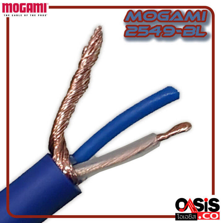 (สีน้ำเงิน/1เมตร) สายสัญญาณเสียง MOGAMI 2549 สายสัญญาณแบบ Balance ...